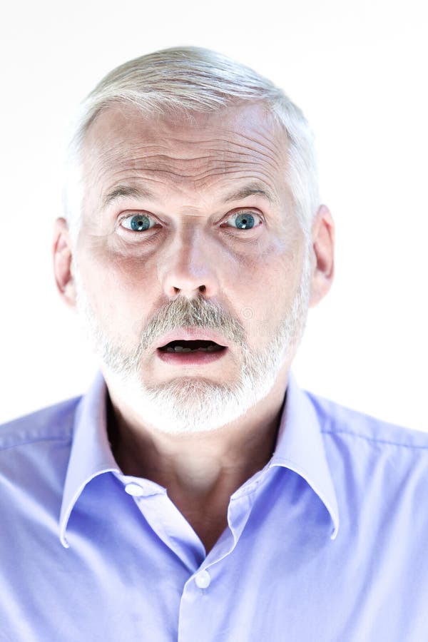 Man Stun Surprised Startle Portrait Stock Image - Image of astound ...
