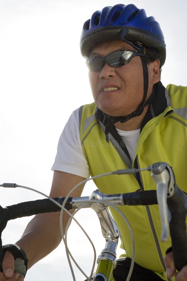 Senior Man Riding Bicycle stock image. Image of bicyclist - 29649855