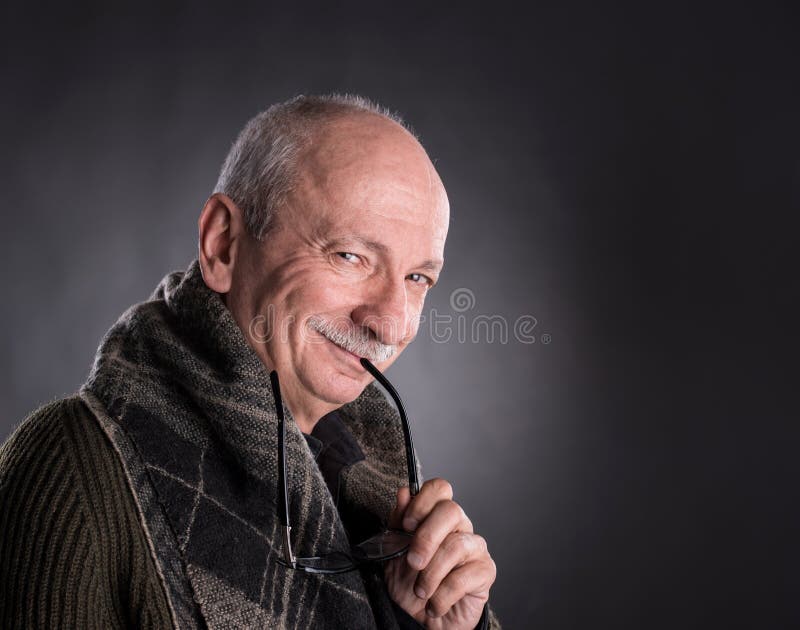 Handsome Senior Man Sly Expression Stock Photos - Free & Royalty-Free ...