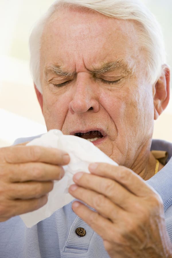 Sneezing Man stock image. Image of teen, tissues, people - 8952703
