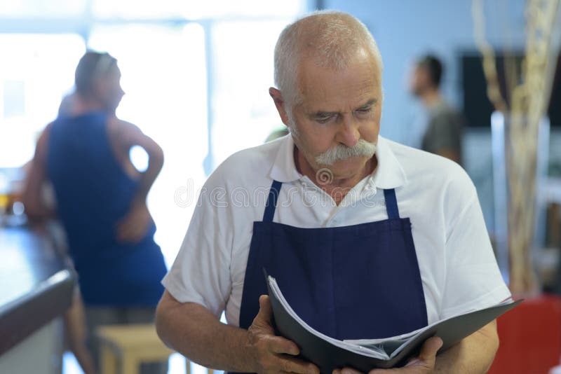 Senior man in store stock photo. Image of client, speaking - 271543870