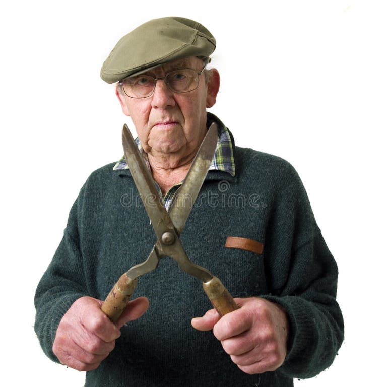 Senior man with tool stock image. Image of mature, maintenance - 10745443