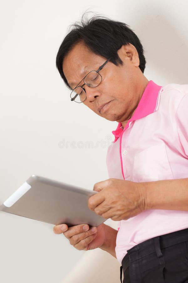 Asian old man stock photo. Image of older, elderly, male - 41973274