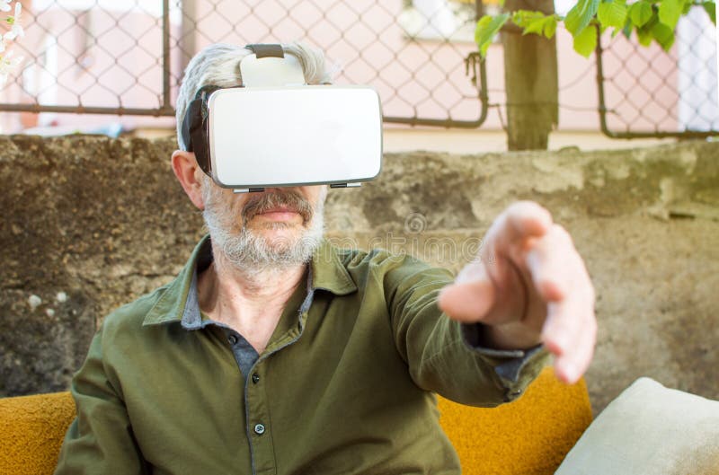 Man Using Virtual Reality Backyard Stock Photos - Free & Royalty-Free ...