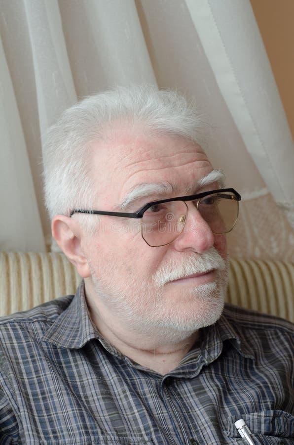 Handsome Senior Man Portrait Stock Photo - Image of trees, older: 10749258