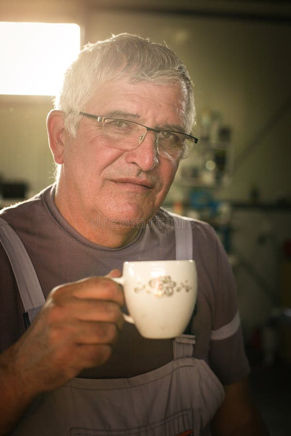 Senior man in work shop. stock photo. Image of garage - 99817488 Senior man in work shop. stock photo. Image of garage - 99817488