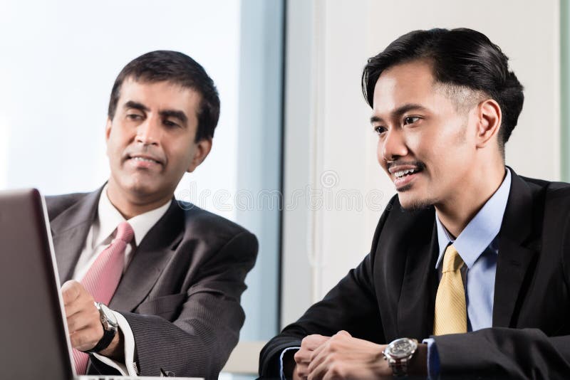 Senior Manager and Junior Professional Having Meeting Stock Image ...
