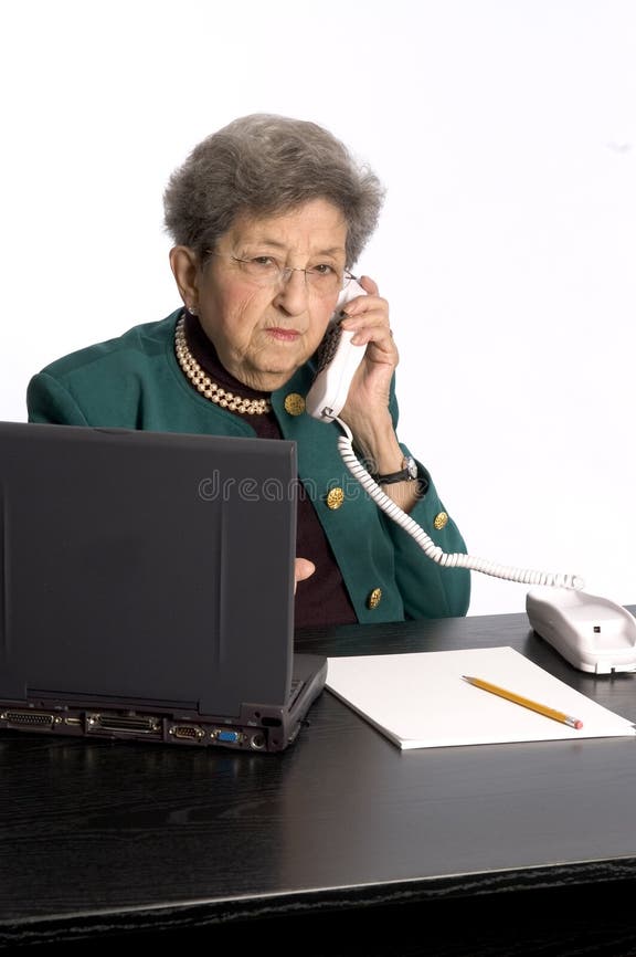 Senior office executive stock image. Image of communication - 1625301