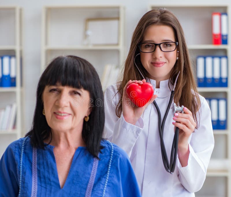 Senior Patient Visiting Doctor for Regular Check-up Stock Photo - Image ...