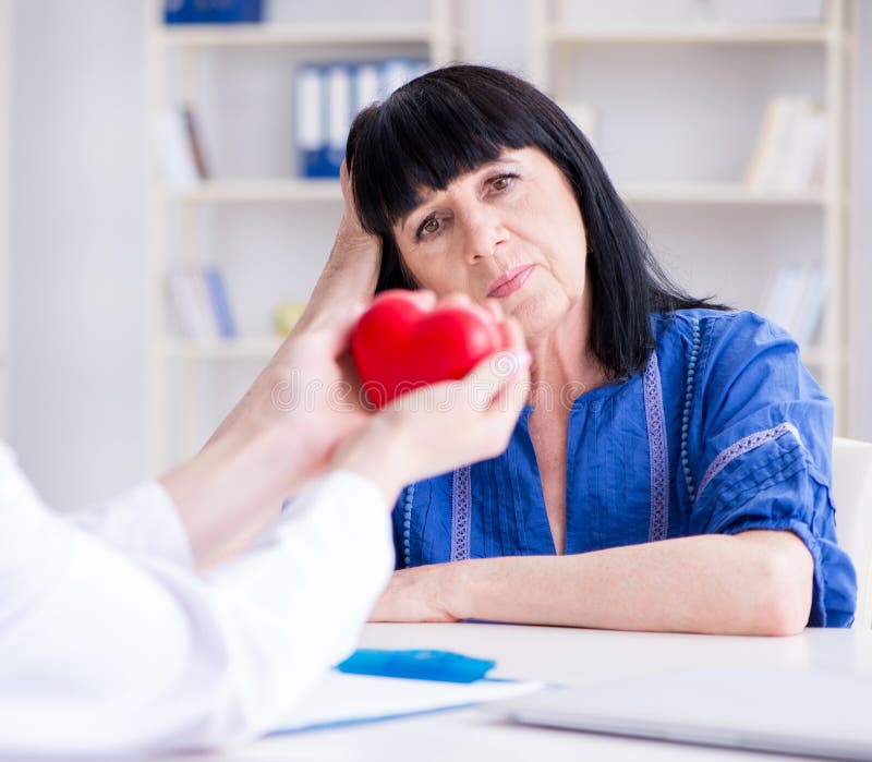 Senior Patient Visiting Doctor for Regular Check-up Stock Image - Image ...