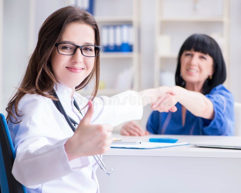Senior Patient Visiting Doctor for Regular Check-up Stock Image - Image ...