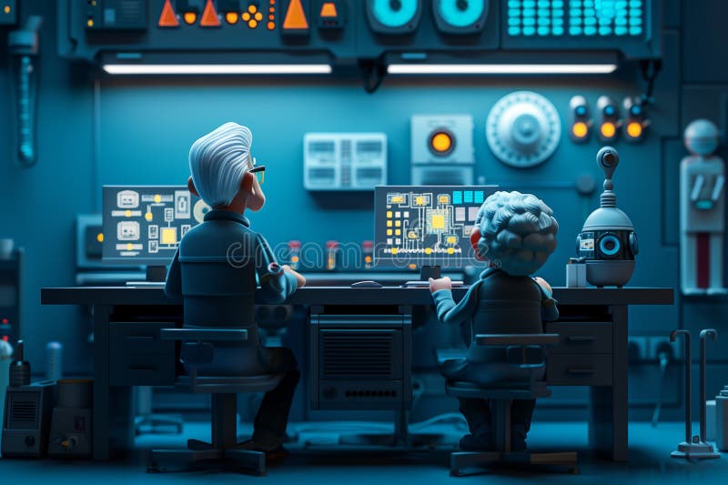 Senior People Repair and Maintenance Electronic Device on Table with ...