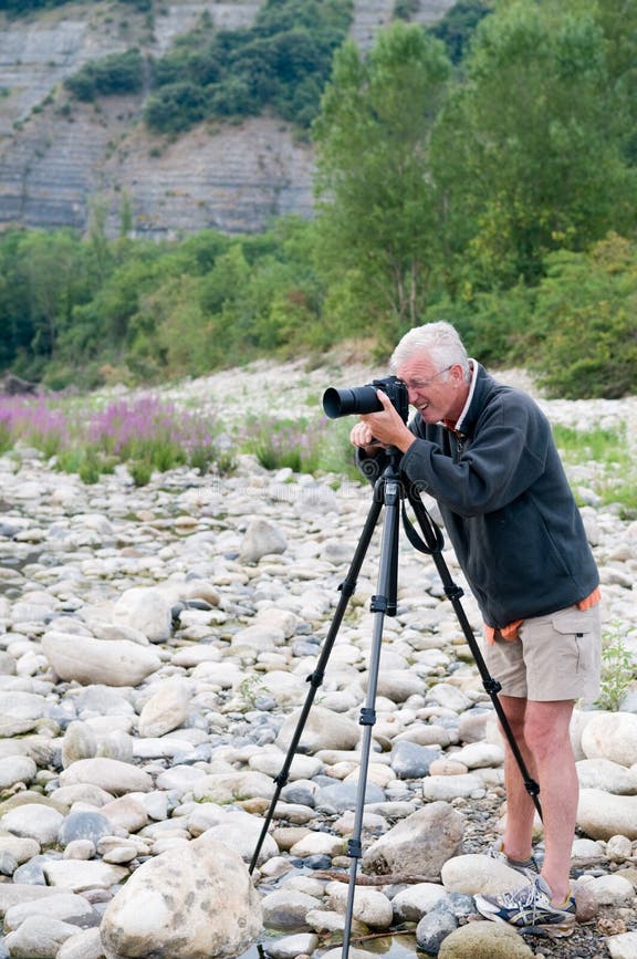 Senior Photographer stock image. Image of adult, retired - 10776735