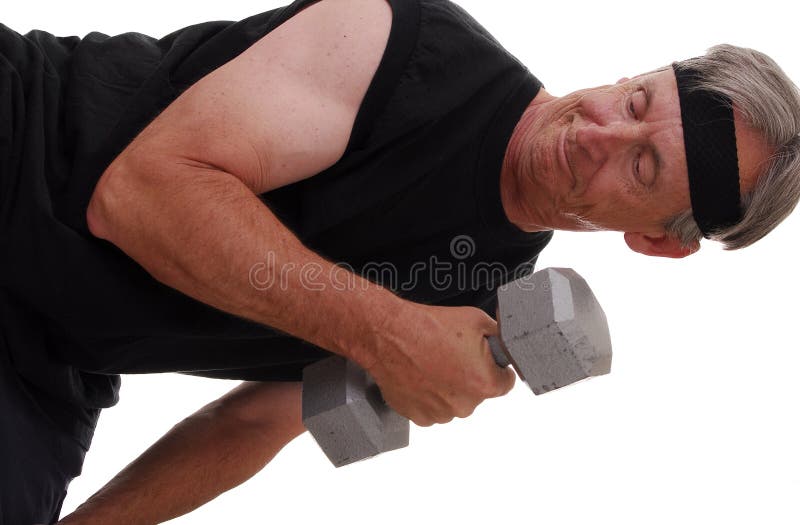 Senior Workout - Power stock image. Image of caucasian - 2600011