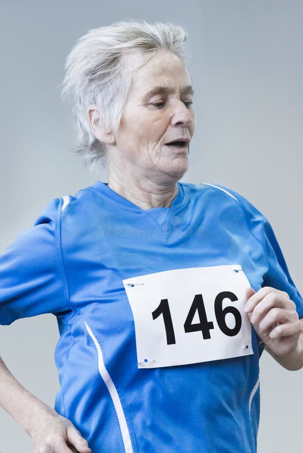 Old Lady in Good Shape Running Editorial Stock Photo - Image of people ...