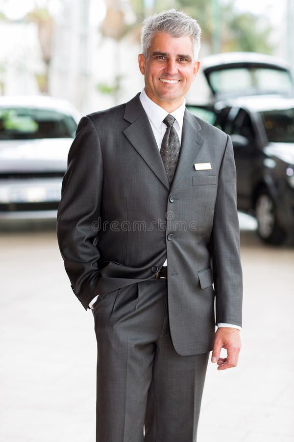 Senior salesman showroom stock image. Image of happy - 39095239