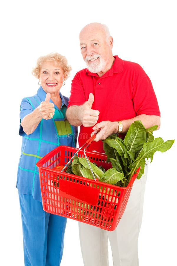 Senior Shoppers in Love stock image. Image of retired - 25519765