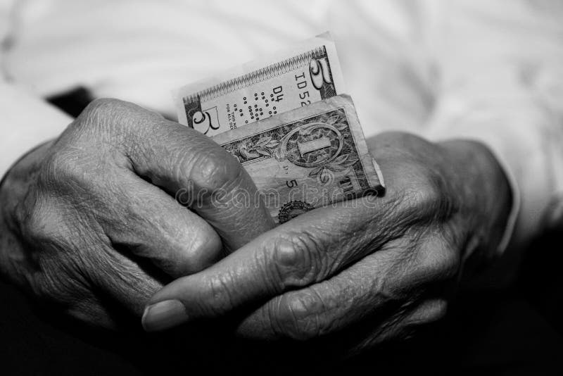 Senior Struggling Financially Stock Photo - Image of grandma, bill: 8743654