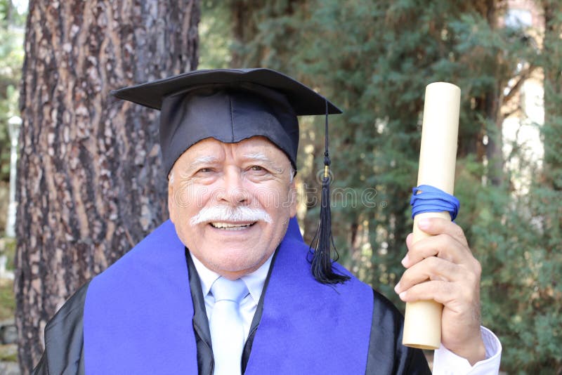 Senior Student in Graduation Ceremony Stock Photo - Image of learn ...