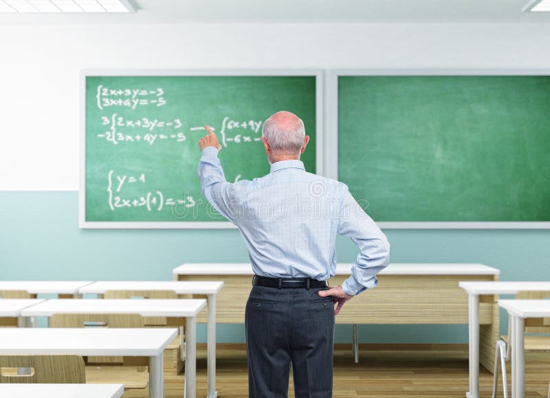 Teacher back view stock photo. Image of lesson, portrait - 22544400