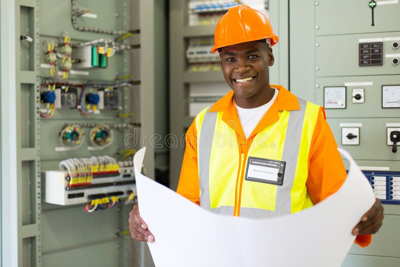 Senior technical worker stock photo. Image of african - 66515170