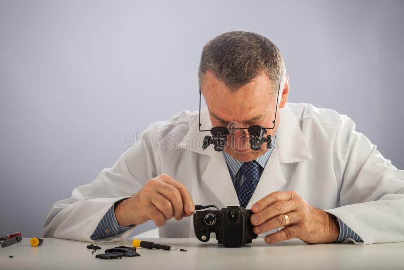 Senior Technician stock photo. Image of working, caucasian - 27192590