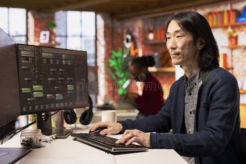 Senior Technician Coding Advanced Ai Algorithm Stock Photos - Free & Royalty-Free Stock Photos ...