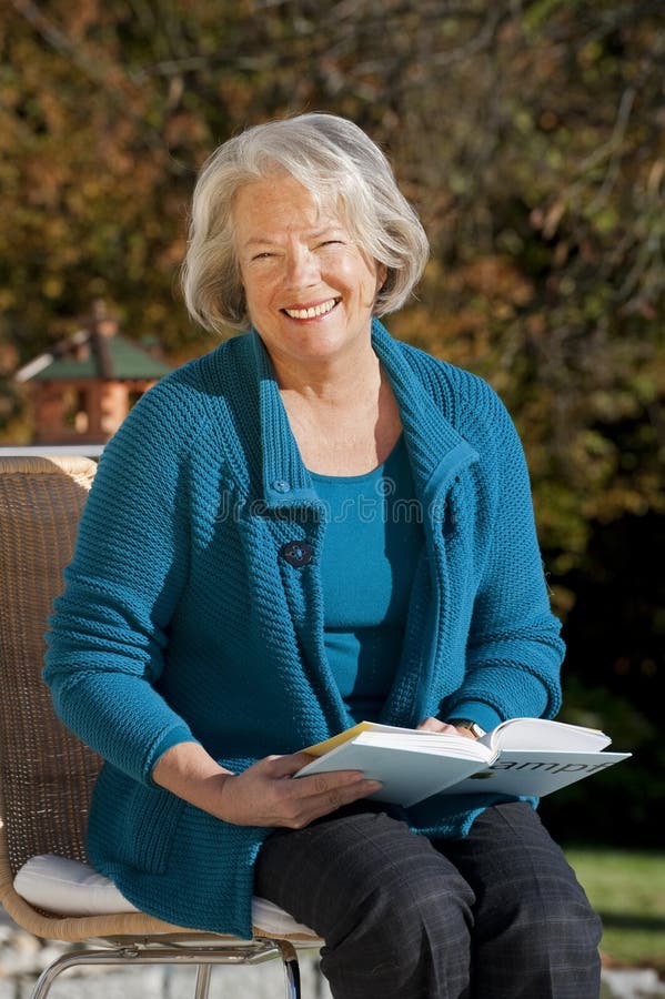 The elderly woman smiles stock image. Image of females - 9856517