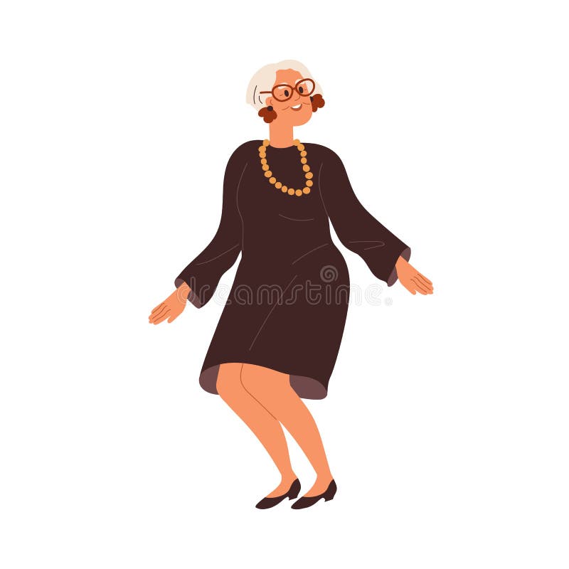 Cartoon Old Lady Dancing Stock Illustrations 259 Cartoon Old Lady
