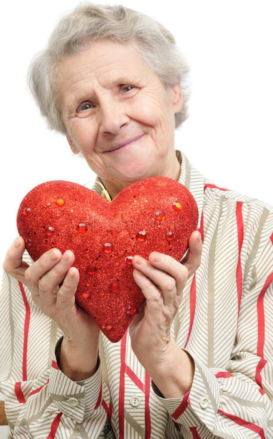 Loving Heart and the Elderly Stock Photo - Image of granny, elderly ...
