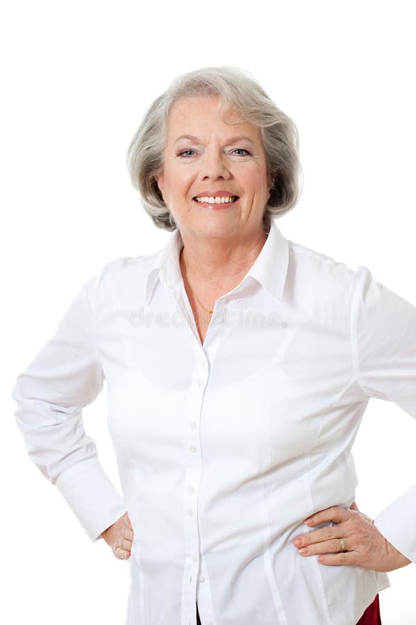 Senior woman stock image. Image of older, friendly, positive - 39134577