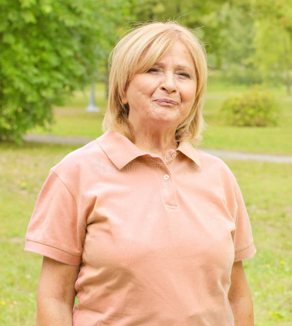Senior woman outdoors stock photo. Image of looking, confident - 21387096