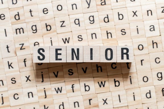 Senior Word Concept on Cubes Stock Image - Image of blocks, insurance ...