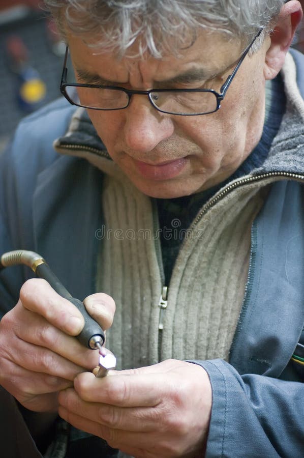 Senior workman portrait stock photo. Image of elderly - 4779474