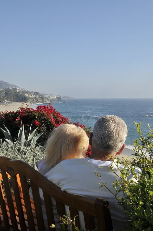 Seniors at the Beach stock photo. Image of retirement - 21851094