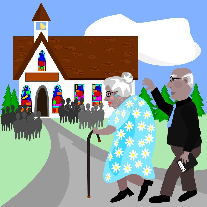 People Going To Church Stock Illustrations – 35 People Going To Church ...