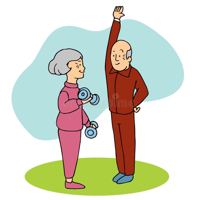 Senior Fitness Clip Art Icon