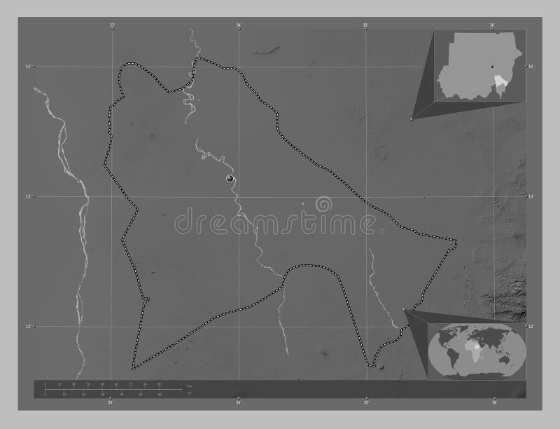 Sennar, Sudan. Grayscale. Capital Stock Illustration - Illustration of ...