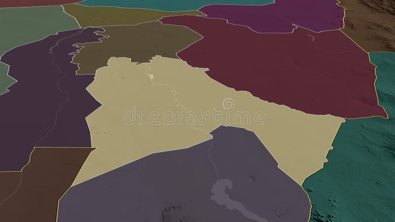 Sennar, Sudan - Highlighted. Administrative Stock Illustration ...