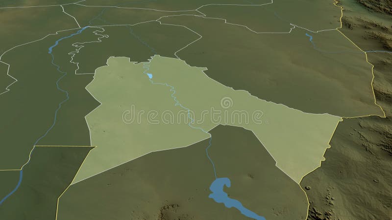 Sennar, Sudan - Highlighted. Physical Stock Illustration - Illustration ...