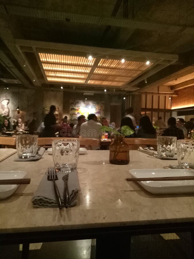 Senopati Jakarta Night Dining Cafe Editorial Photography - Image of ...