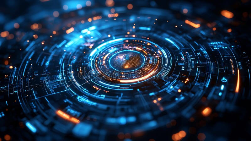 Sense of future technology stock illustration. Illustration of sense ...