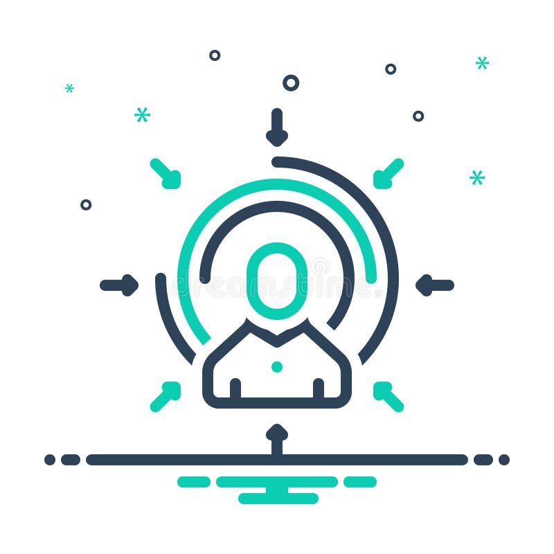 Mix Icon for Sense, Sensitivity and Impression Stock Vector ...