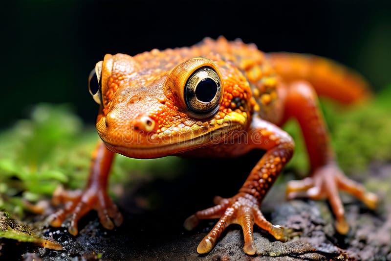 Nimble Newt a Newt Crawling with Its Tiny Legs Looking Curious Stock ...