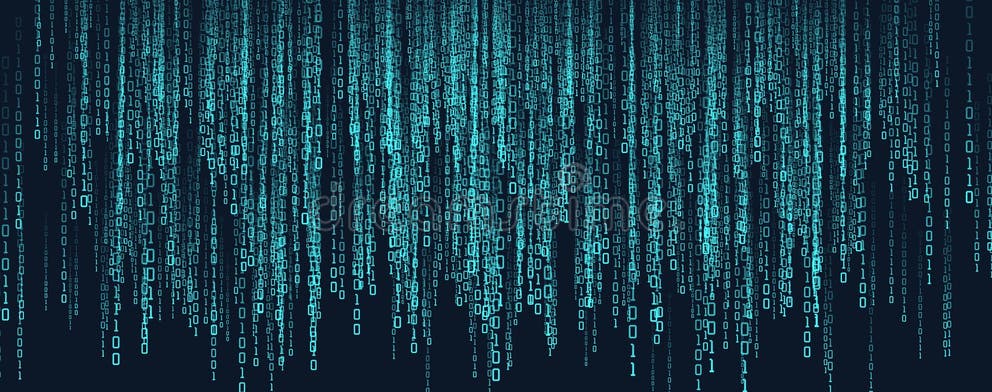 Abstract Technology Binary Code Background.Digital Binary Data and Secure Data Concept with ...