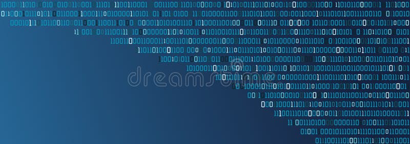 Abstract Technology Binary Code Background.Digital Binary Data and ...