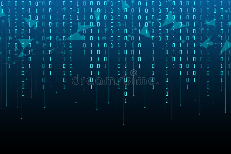Abstract Technology Binary Code Backgrounddigital Binary Data And