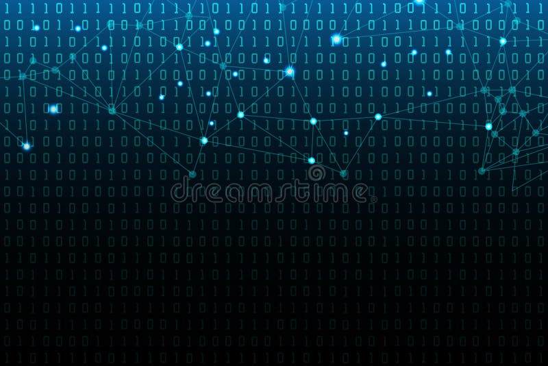 Abstract Technology Binary Code Background.Digital Binary Data and Secure Data Concept with ...