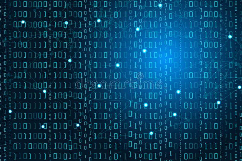Abstract Technology Binary Code Backgrounddigital Binary Data And Secure Data Concept With