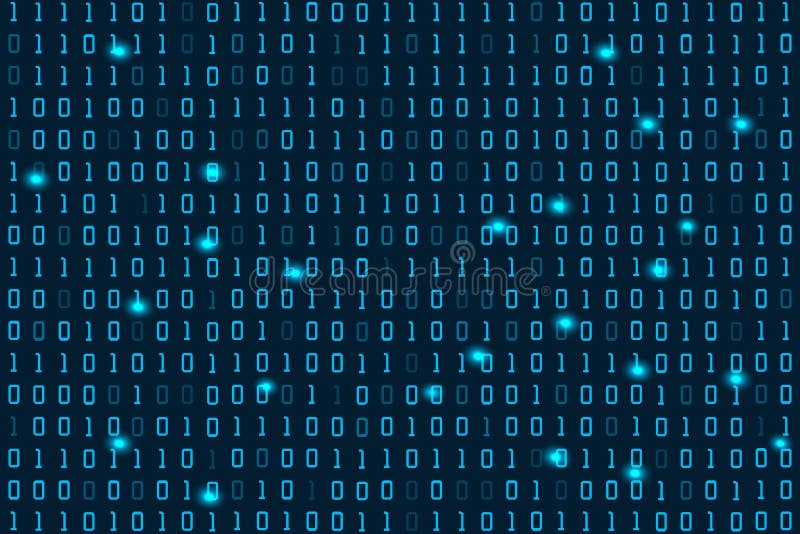 Abstract Technology Binary Code Backgrounddigital Binary Data And Secure Data Concept With